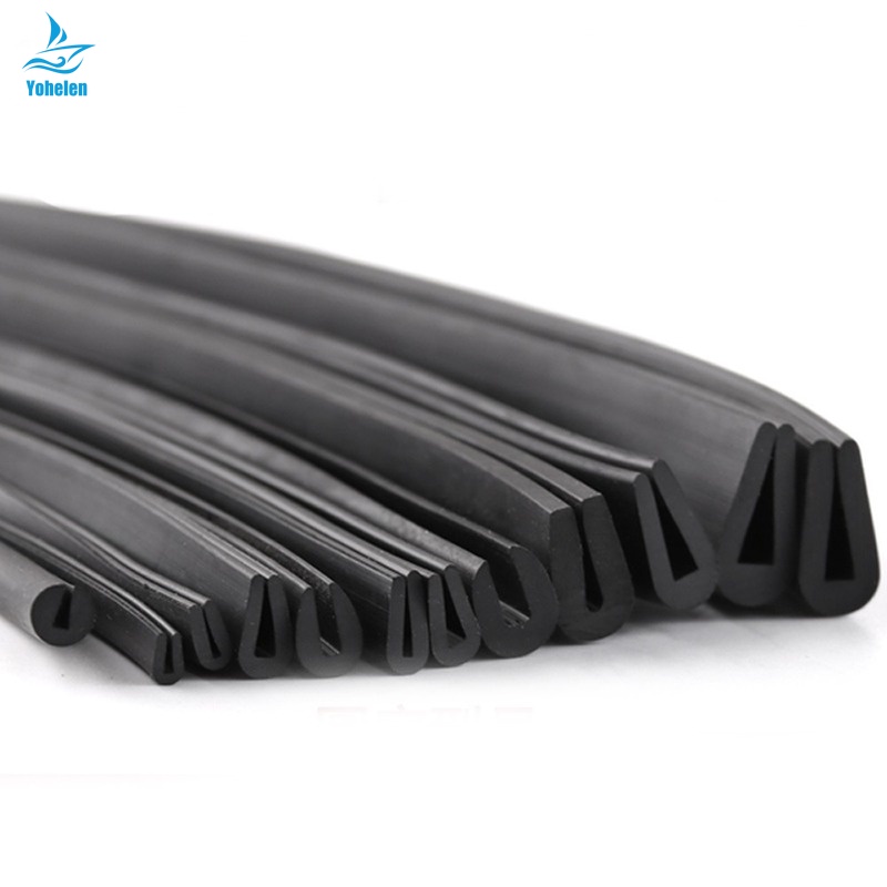 1/2/3M Black Rubber Edge Strip U Section Anti Oil Seal Edge Shield ...