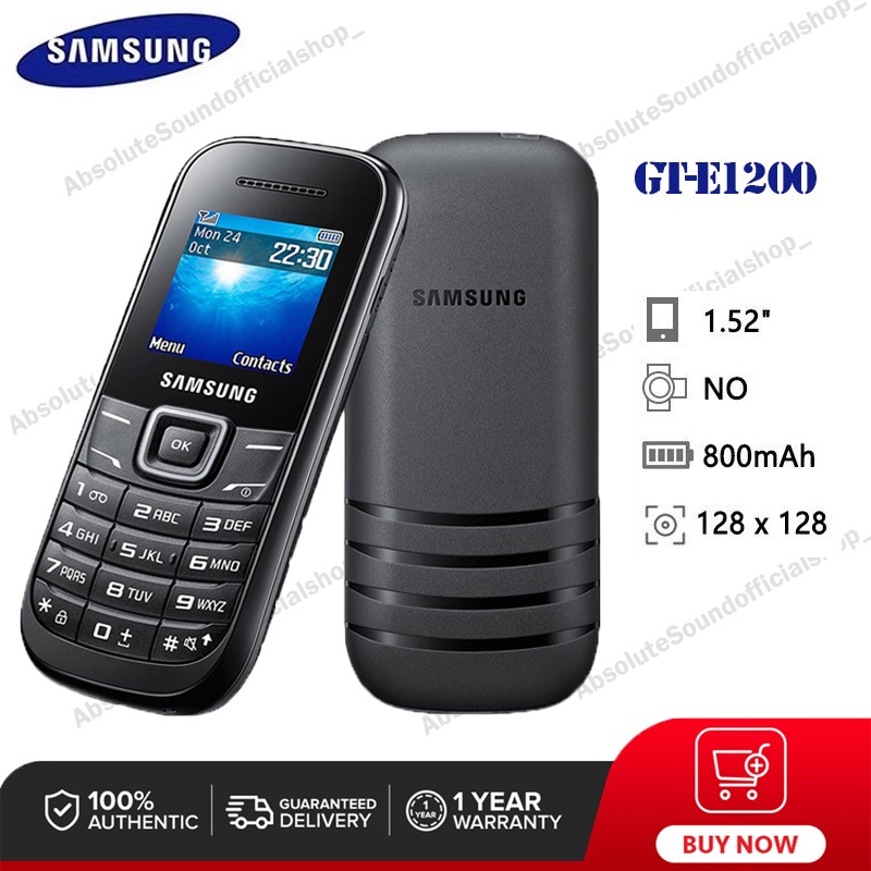 Original Samsung E1200 Keypad Phone Keypad cellphone Standard Sim Basic ...