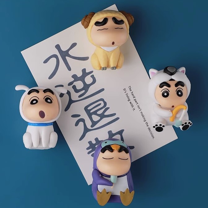 1 Set Cartoon Cute Refrigerator Magnets Anime Crayon Shin-chan Fridge ...