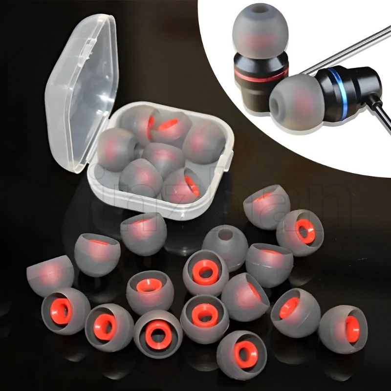 S M L In-ear Earphone Eartips / Soft Anti Noise Earbuds Ear Pads ...