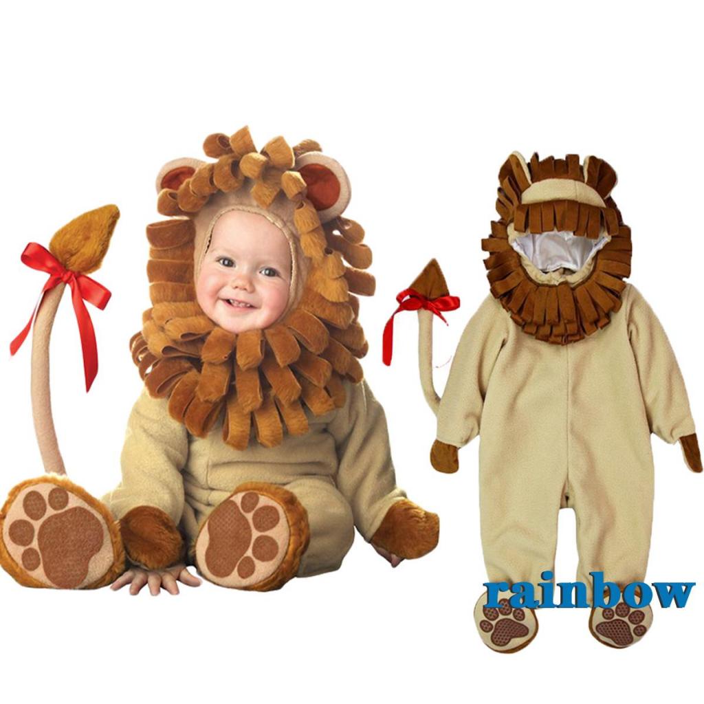 RAINBOW-Toddler Baby Animal Costume Deluxe Shark Peacock Owl Lion ...