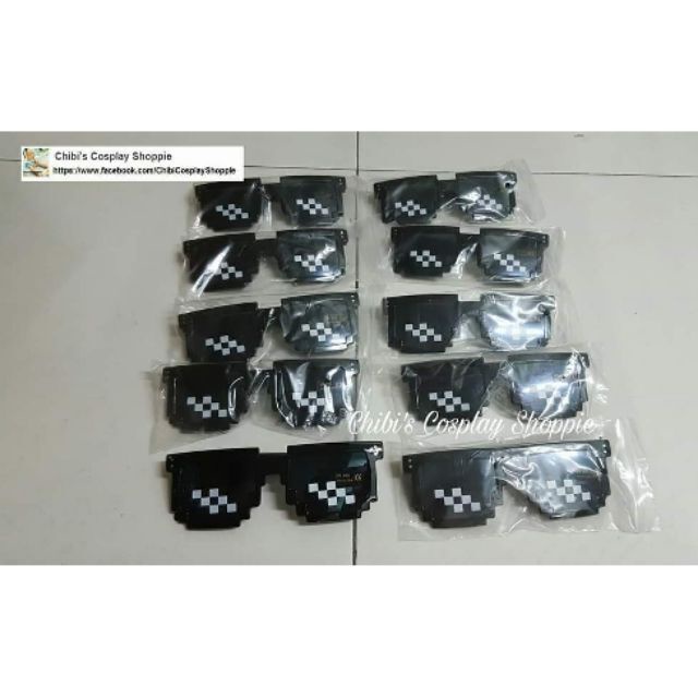 Thug life spec cosplay sunshade thug sunglasses Thug Life Glasses 8 Bit ...