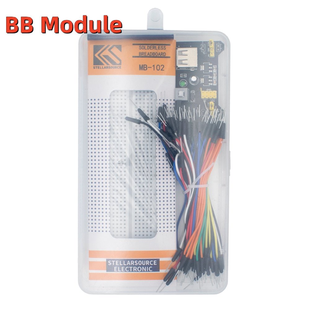 3.3V/5V MB102 Breadboard power module+MB-102 830 points Solderless ...