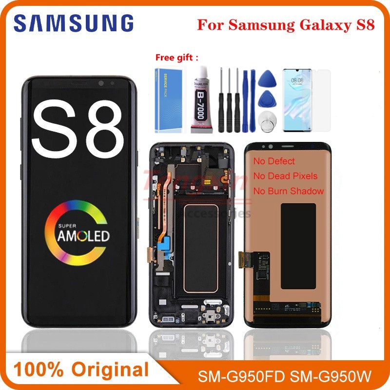 5.8"; Original AMOLED For Samsung Galaxy S8 G950 G950F LCD Display ...