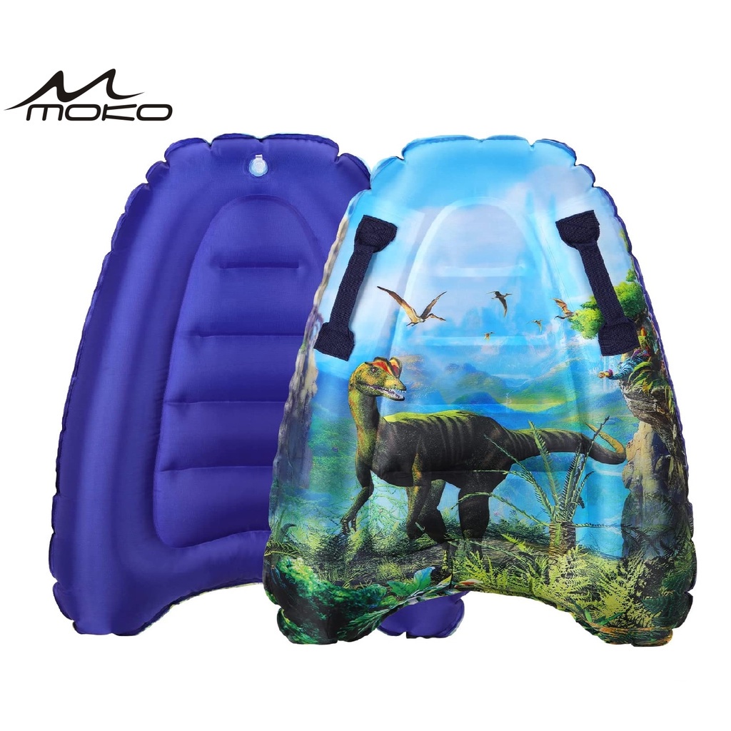 MoKo Inflatable Surfing Bodyboard, Portable Floating Surf Board Slip ...