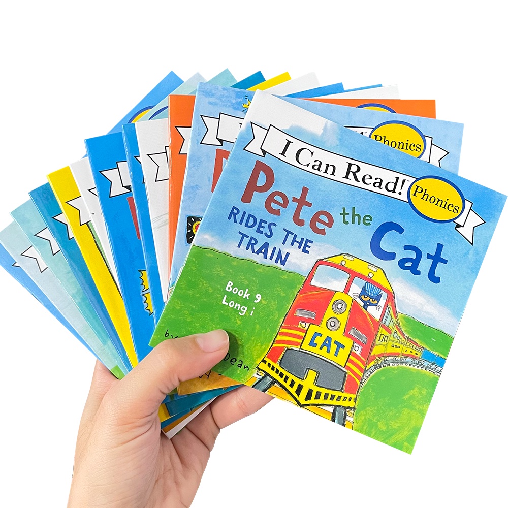 Pete The Cat I Can Read Phonics Picture Book Kids Learning Short Vowel ...