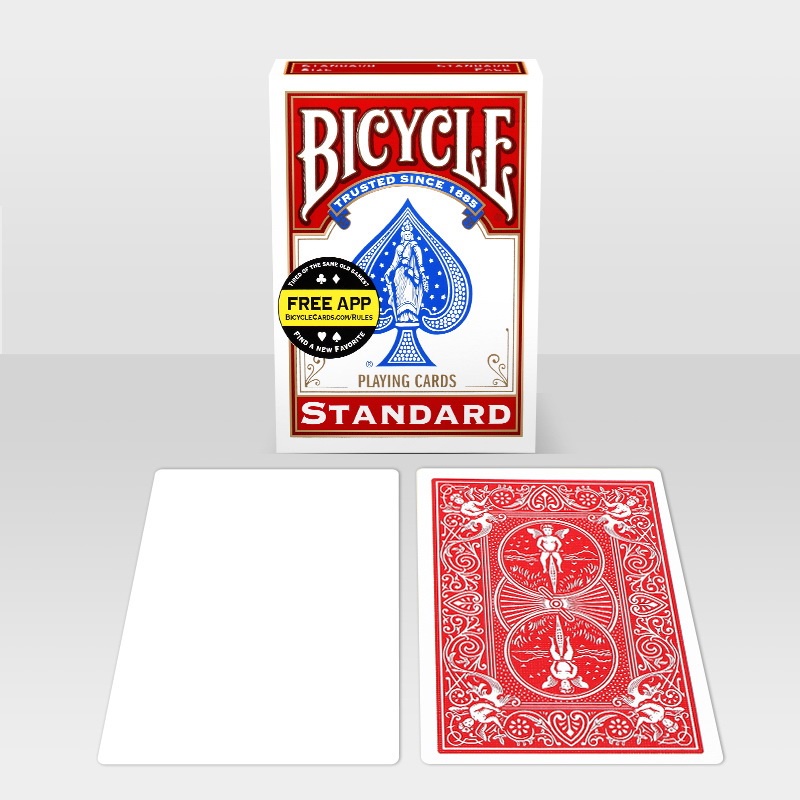 Bicycle Blank Face Red Back Playing Cards Gaff Deck Magic Cards Special Magic Props Magic Tricks ...