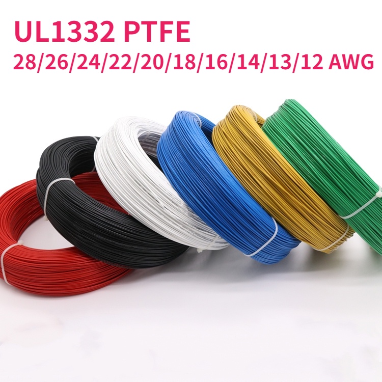 UL1332 PTFE Wire 28/26/24/22/20/18/16/14/13/12 AWG FEP Plastic Insulated High Temperature ...