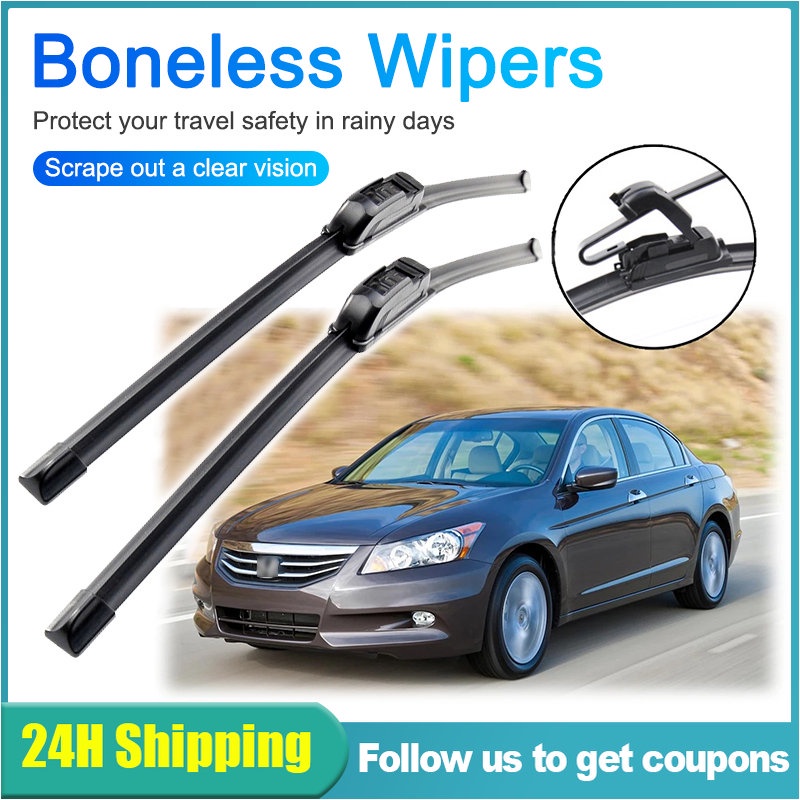 Universal Car Boneless Wiper Rubber Banana Type Front Wiper Blade ...
