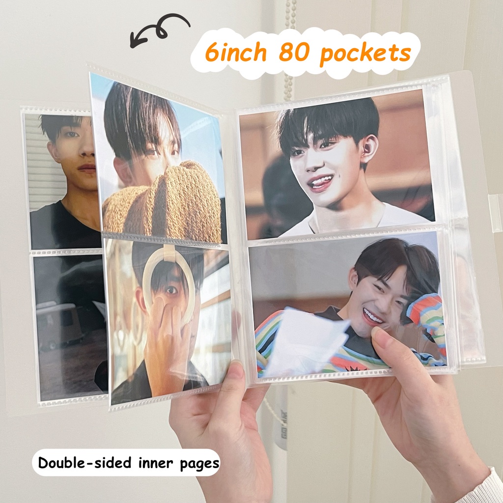 160 Grids Frosted Interstitial Photo Album Photocards Postcard Storage ...