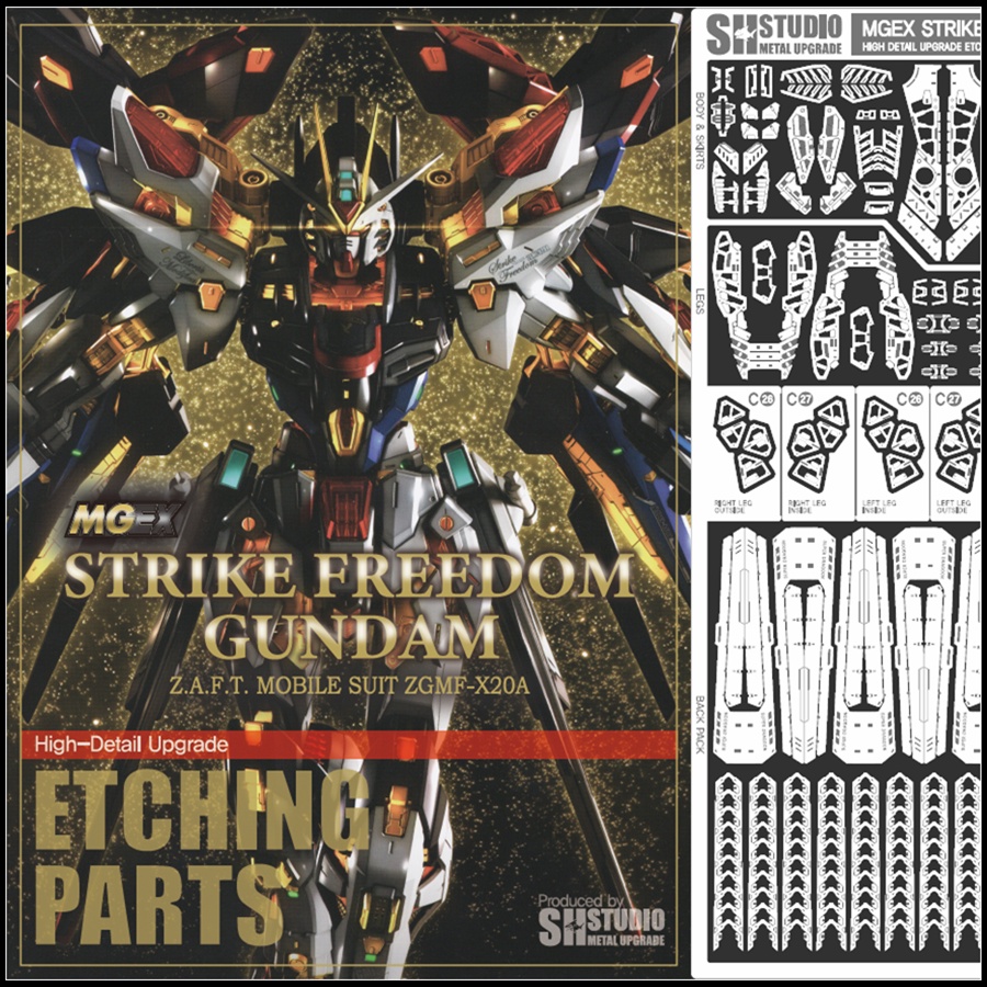 SH STUDIO MGEX 1/100 STRIKE FREEDOM etching parts | Shopee Philippines