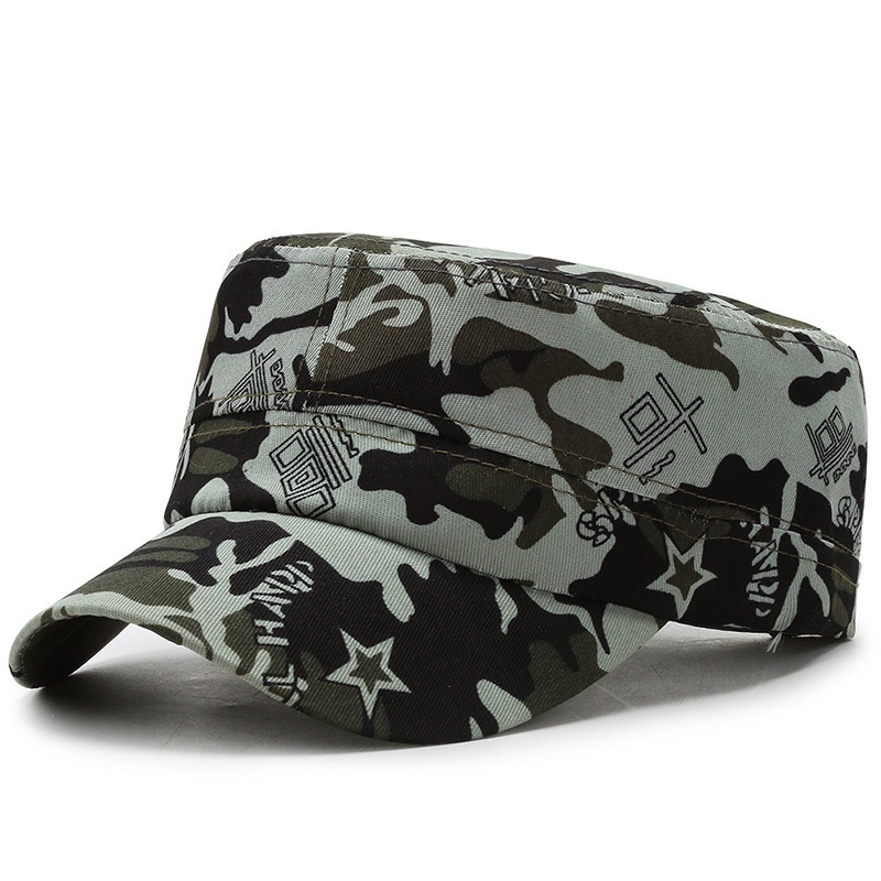 Flat top fashion camouflage flat top baseball cap | Shopee Philippines