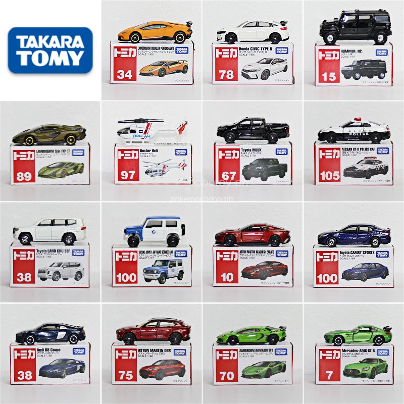 Original Takara Tomy Tomica Honda CIVIC TYPE R Toyota Hilux Nissan GT-R ...