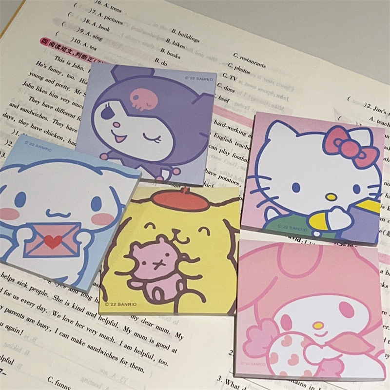 Cute cartoon Sanrio Sticky Notes Memo Sheets Stationery Office Supplies ...