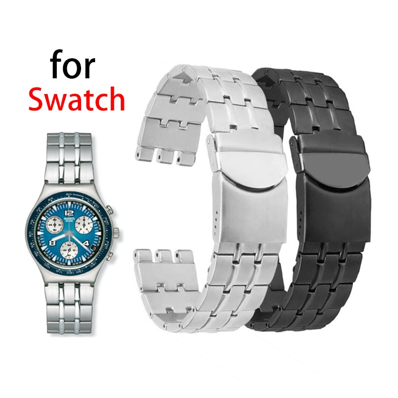 Solid Stainless Steel Strap 19mm 21mm for Swatch YVS451 YVS435 YCS443G ...