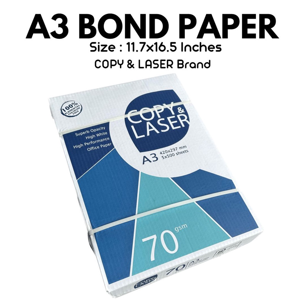 A3 Bond Paper (500 Sheets) | Shopee Philippines