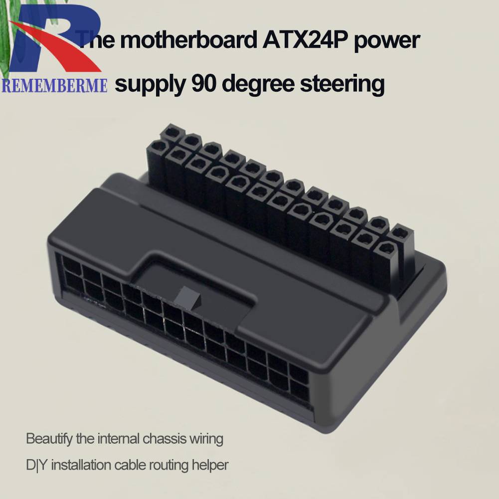 ATX 24 Pin To 90 Degree Power Supply Modular 24Pin Power Supply Cable ...