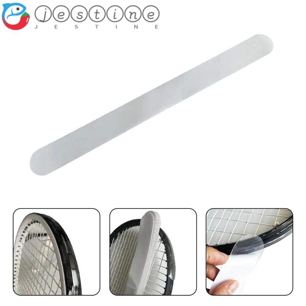 JESTINE Racket Head Sticker, Reduce Friction Transparent Tennis Racket ...