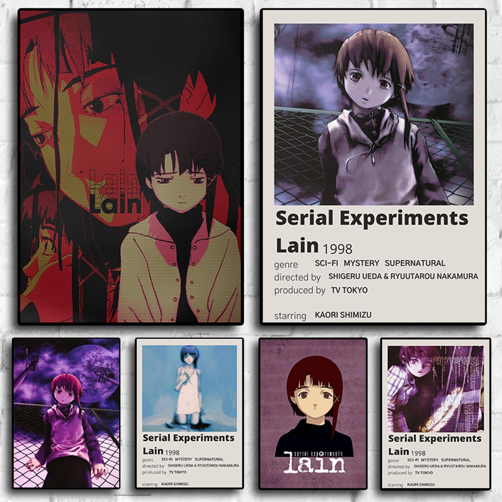 Vintage Anime Serial Experiments Lain Poster Kawaii Home decor ...