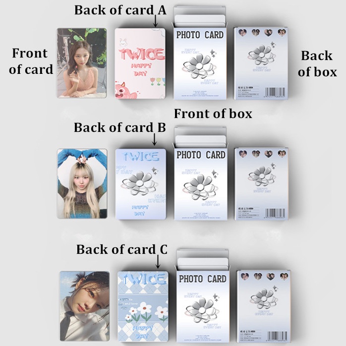 50-55pcs/box TWICE Album Photocards Hare Hare Hologram Laser Cards Nayeon Jeongyeon Momo Sana ...