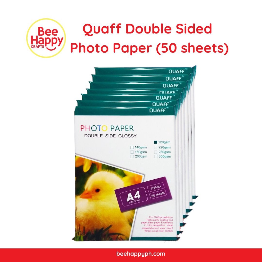 Quaff Double Sided Photo Paper (50 sheets) | Shopee Philippines