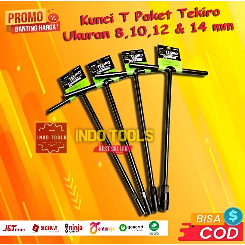 Tekiro T Wrench T Wrench T Sock Lock Strong And Quality 8mm-14mm T-Type ...