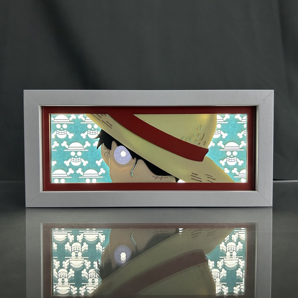 one piece led Figurine Lamp Manga Deco luffy Light Box Handcraft Newest ...
