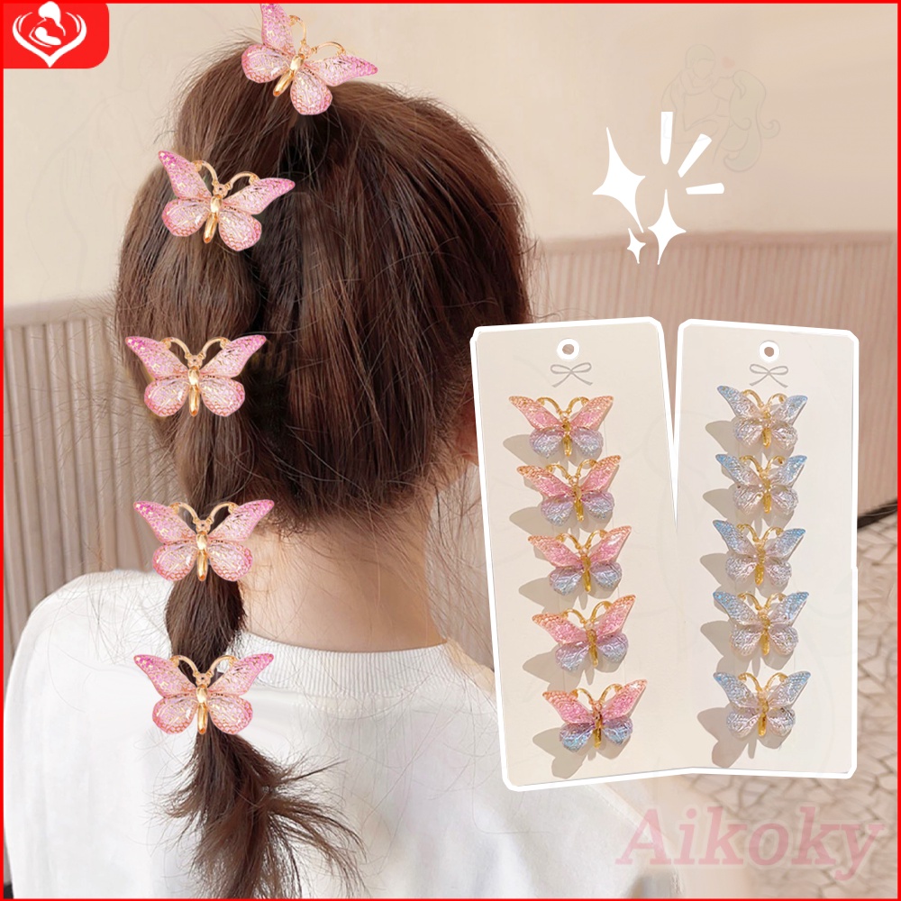 【COD】 5PCS butterfly clip hair baby clip set hair accessories cute ...