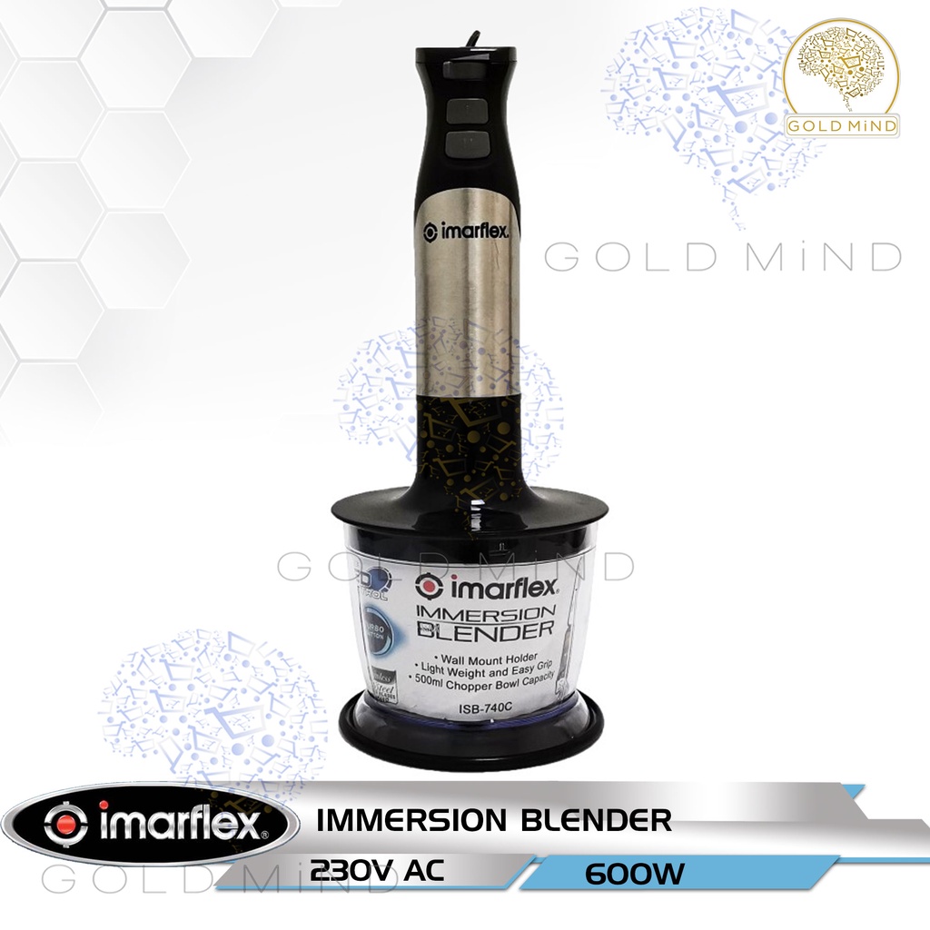 Imarflex ISB-740C Immersion Blender Whisk Whipper Food Processor Hand ...
