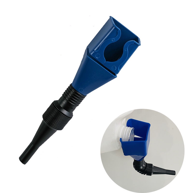 Universal Flexible Draining Oil Snap Plastic Funnel Spill-Free Hand ...