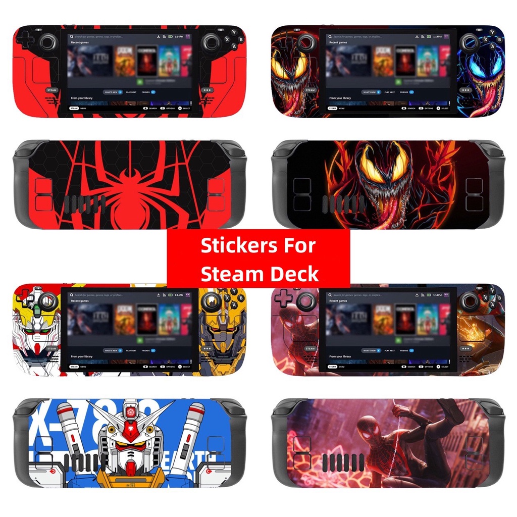 Protective Sticker Vinyl Skin for Steam Deck Console Full Set Decal ...