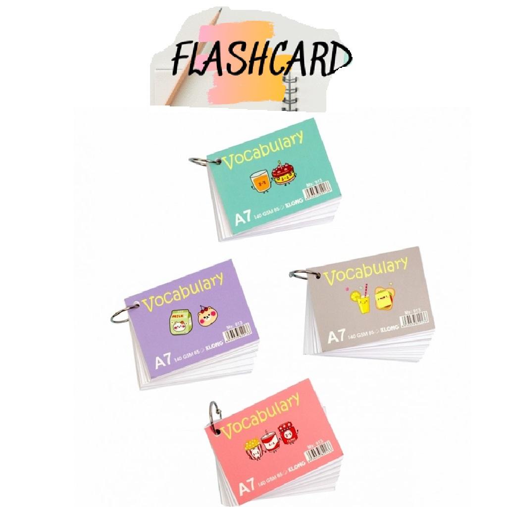 Flashcard, Vocabulary Card A7 Klong, 85 sheets 140/92; MS: 913 ...