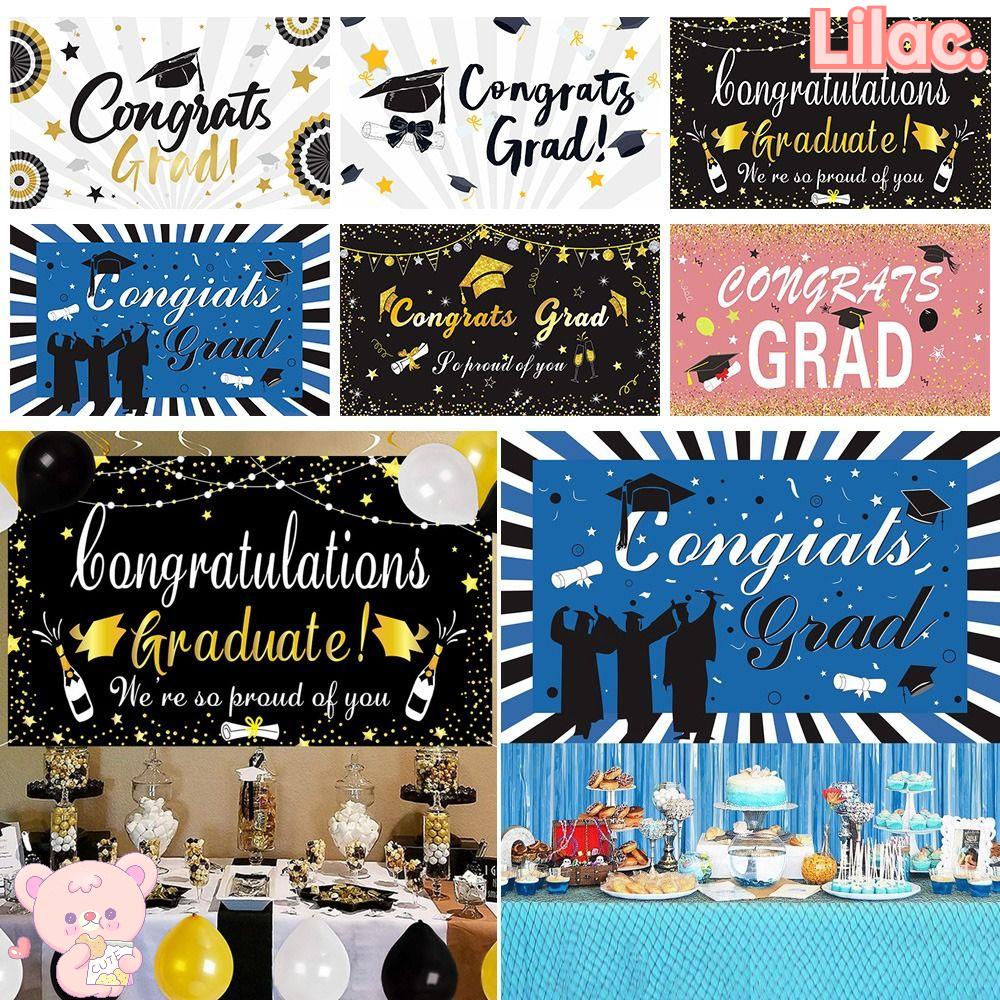 LILAC Graduation Background Fabric 2023 Happy Graduation Home ...