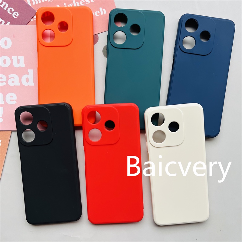 Tecno Spark 10 10C Case Candy Color Matte Soft TPU Silicone Protective ...