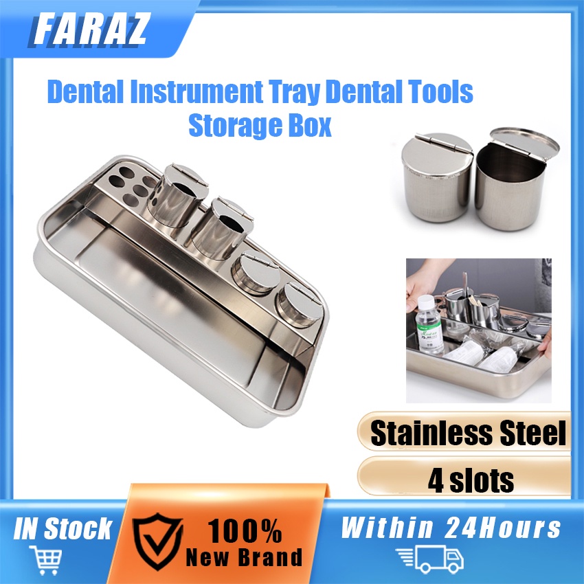 Stainless Steel Medical Tray Steriliser Container Dental Instrument ...