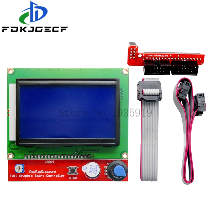 3D Printer Parts LCD 12864 LCD Control Panel 12864lcd display for 3D ...