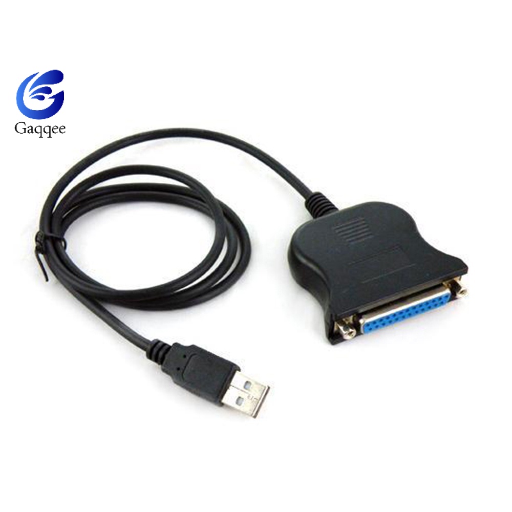 GAQQEE USB To 25pin Hole Parallel Port DB25 Interface Pin Type Printer ...