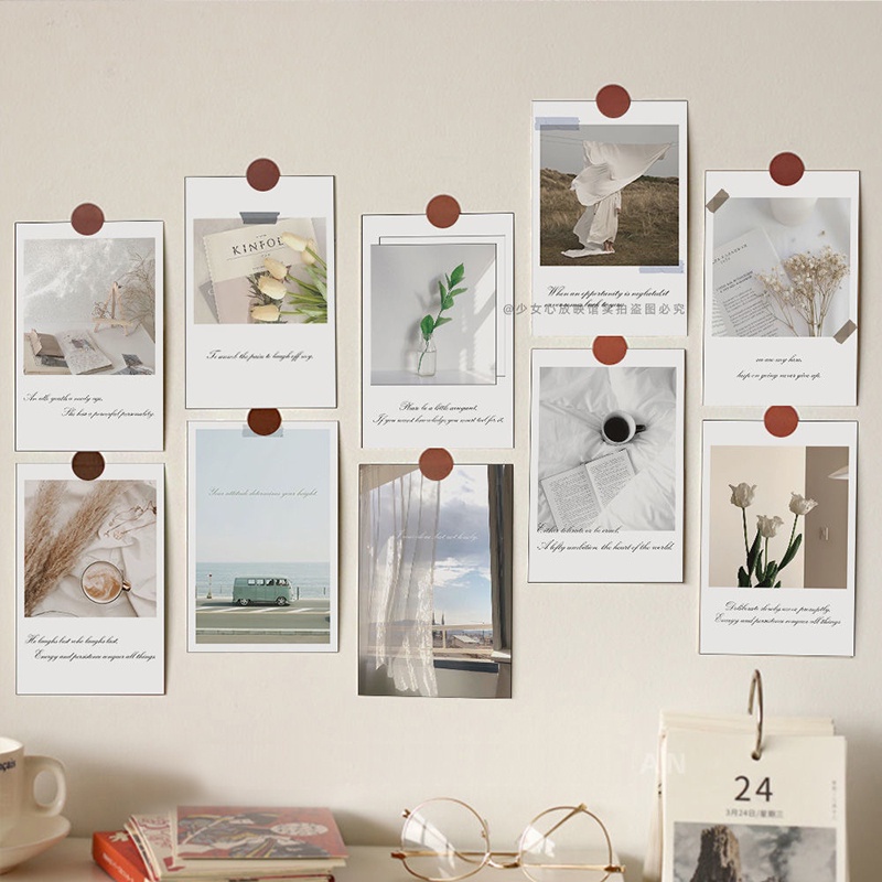 Wall Art Cards Set Wall Decorative Postcards Background Home Wall Decor ...