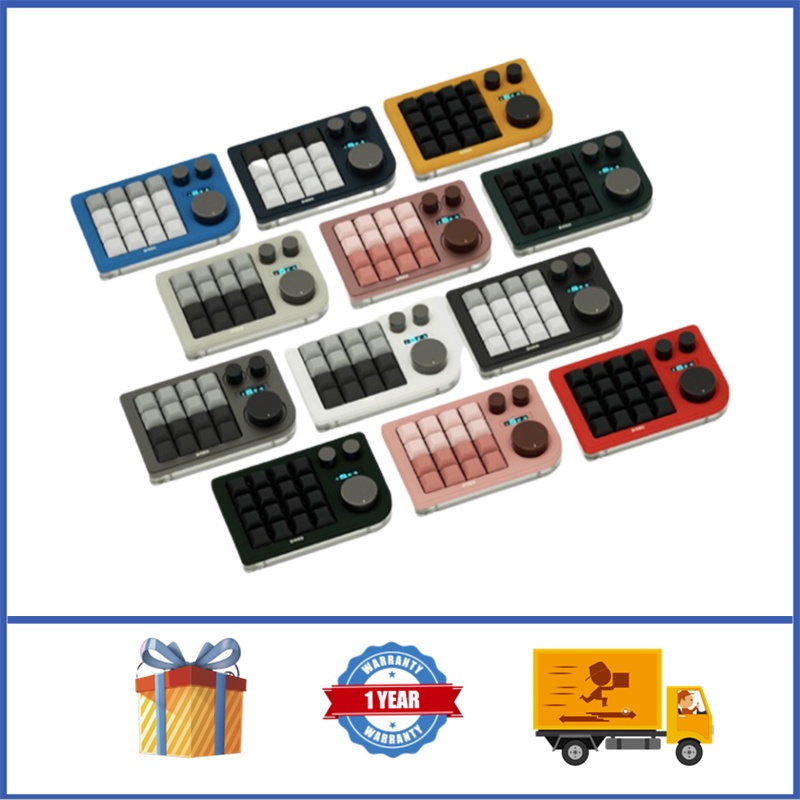 DOIO Mini Keyboard 16 Keys Knob Controller Customized QMK VIA KB16-01 ...
