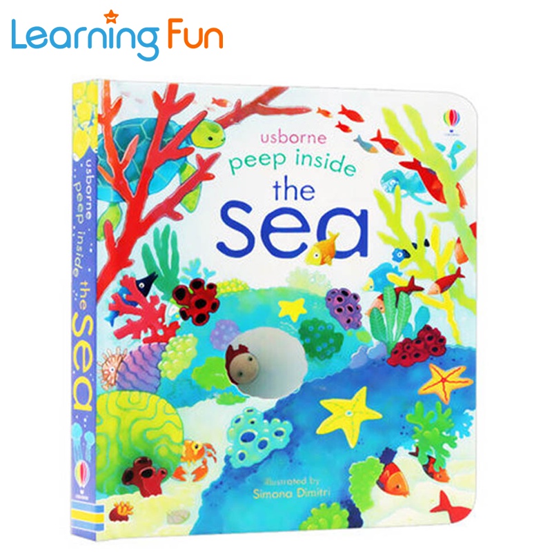 Usborne Peep Inside The Sea 3D Flap Educational English Picture Books ...