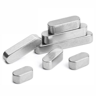 304 stainless steel fillet key flat key pin A-type keyway pin 3mm ...