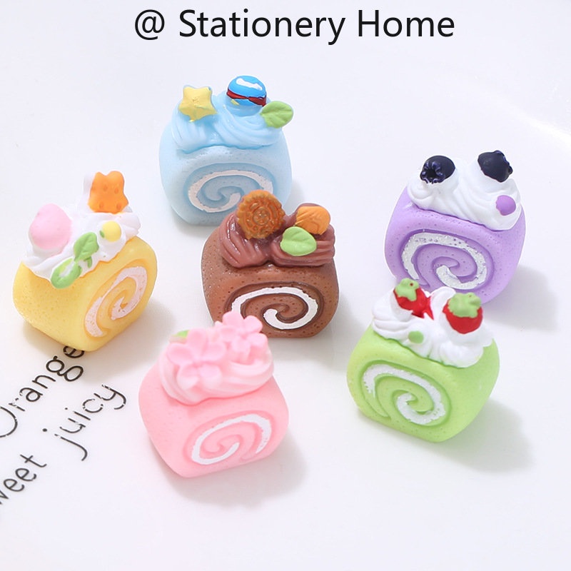 Three-dimensional Cream Cake Roll Fridge Magnets Refrigerator Sticker ...