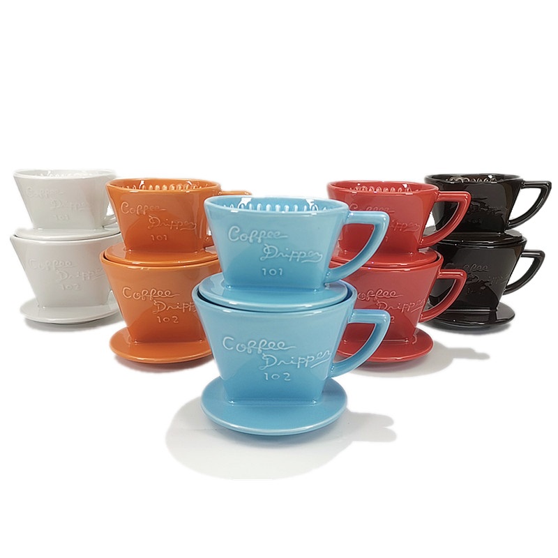 Japan Sanyo CAFEC Arita-yaki Hand-Brewed Coffee Filter Cup Fan-Shaped ...