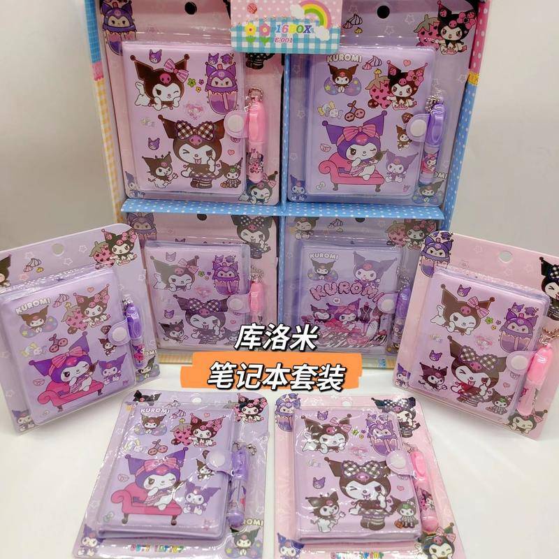 50 Pages A7 Cartoon Sanrio Notebook With Pen Cute Kuromi Journal ...