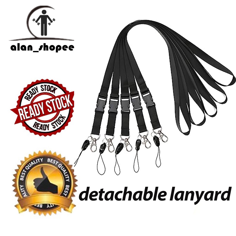 5pcs Neck Lanyards Detachable Buckle Enhanced Model Hook breakaway ...