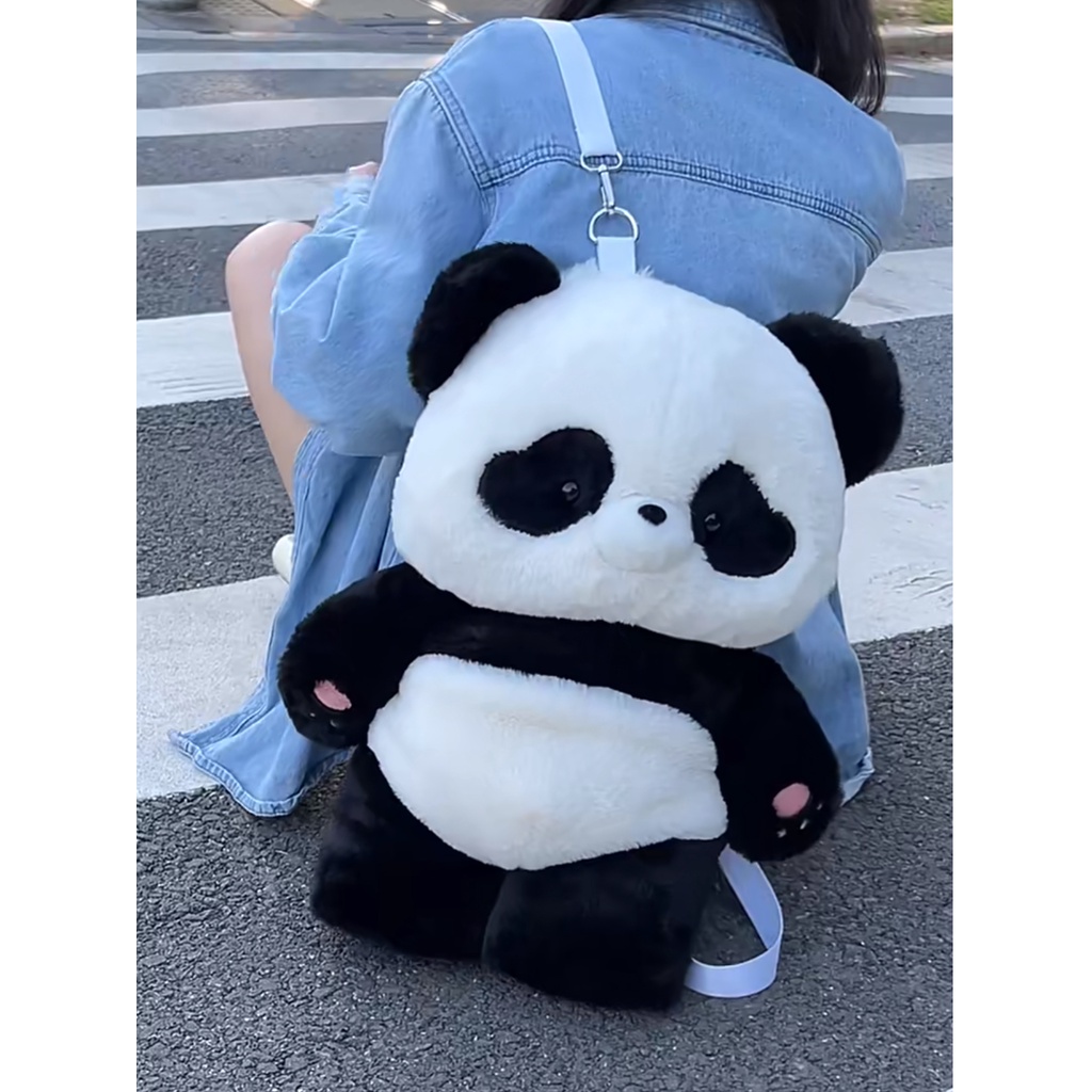 Spot panda backpack panda bag panda bag cute panda Japanese cute girl ...