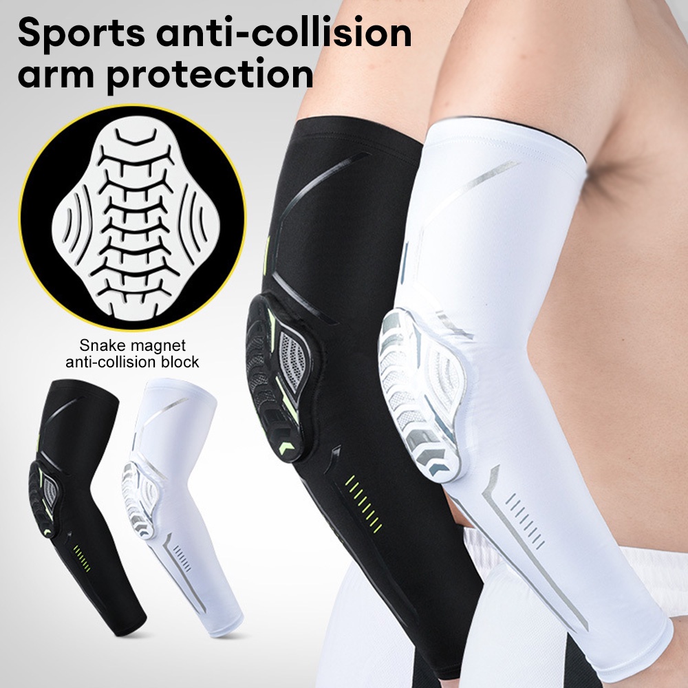 Padded Arm Sleeve Padded Elbow Sleeve Basketball Arm Sleeve Volleyball ...
