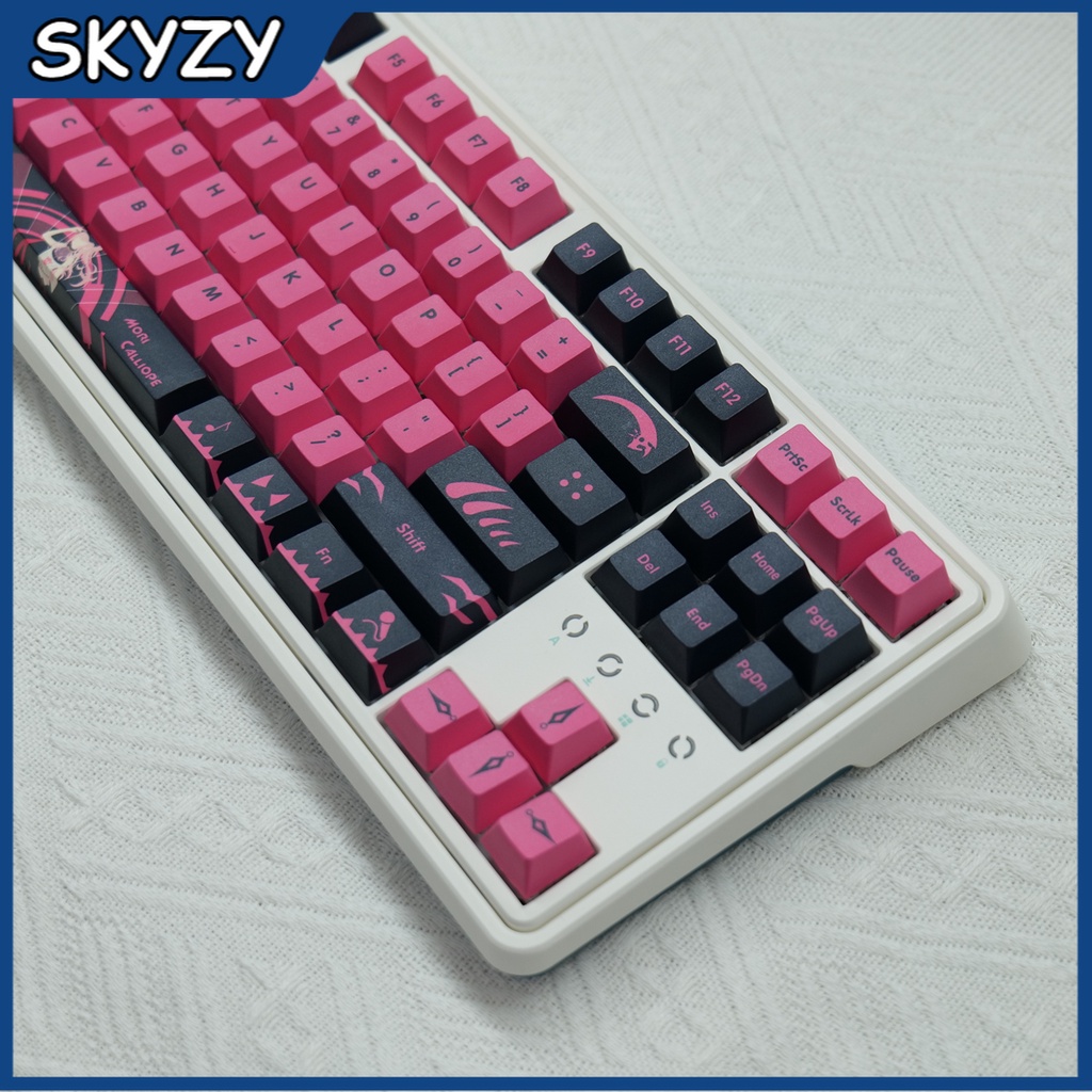 Mori Calliope Keycaps Cherry Profile Anime PBT Dye Sub Mechanical ...