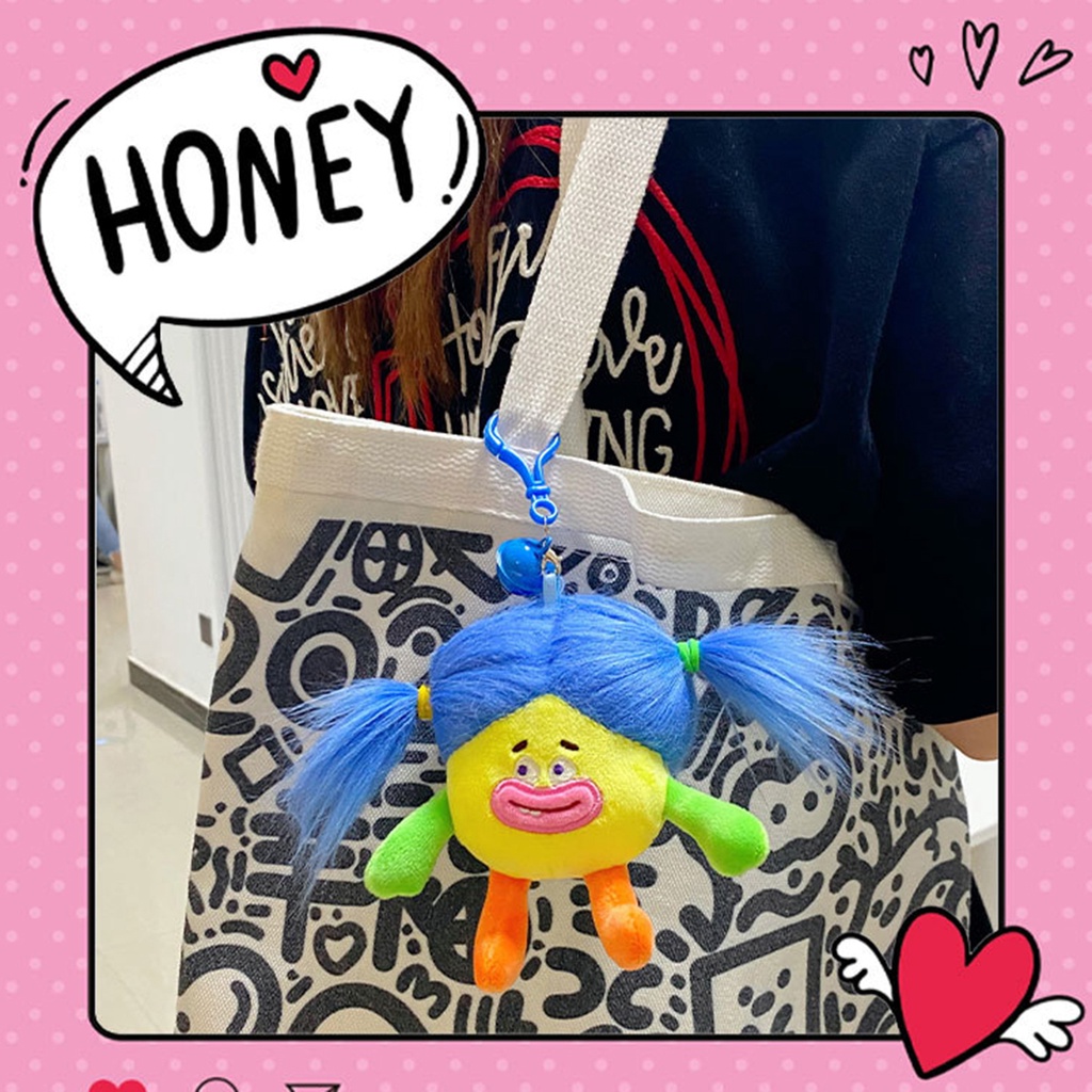 11cm Dopamine Quirky Exploding Head Mini Dolls Plush Keychain Toys ...