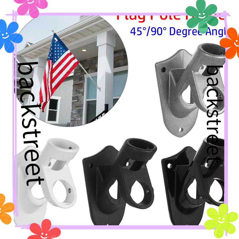 BACKSTREET 1/2PCS Adjustable Flag Pole Holder Rust Free Coated Aluminum ...